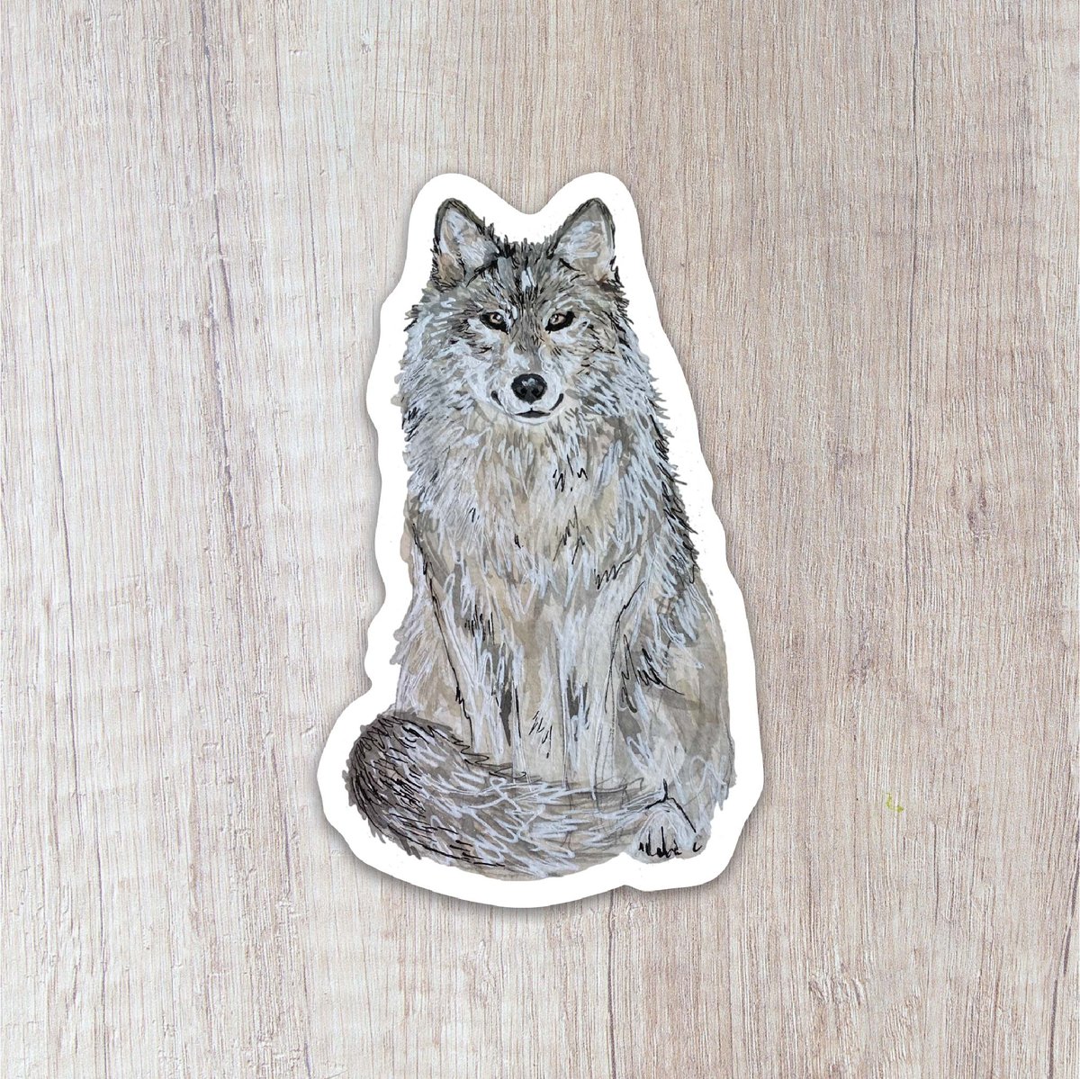 Wolf Sticker | Brush & Bark