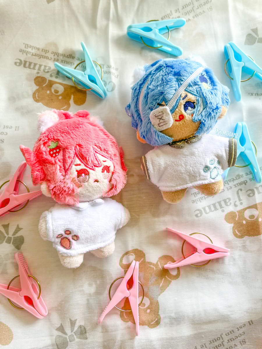 Genshin Impact Cat Bebe Plush Dolls - Kaeya, Diluc | gumisoapie