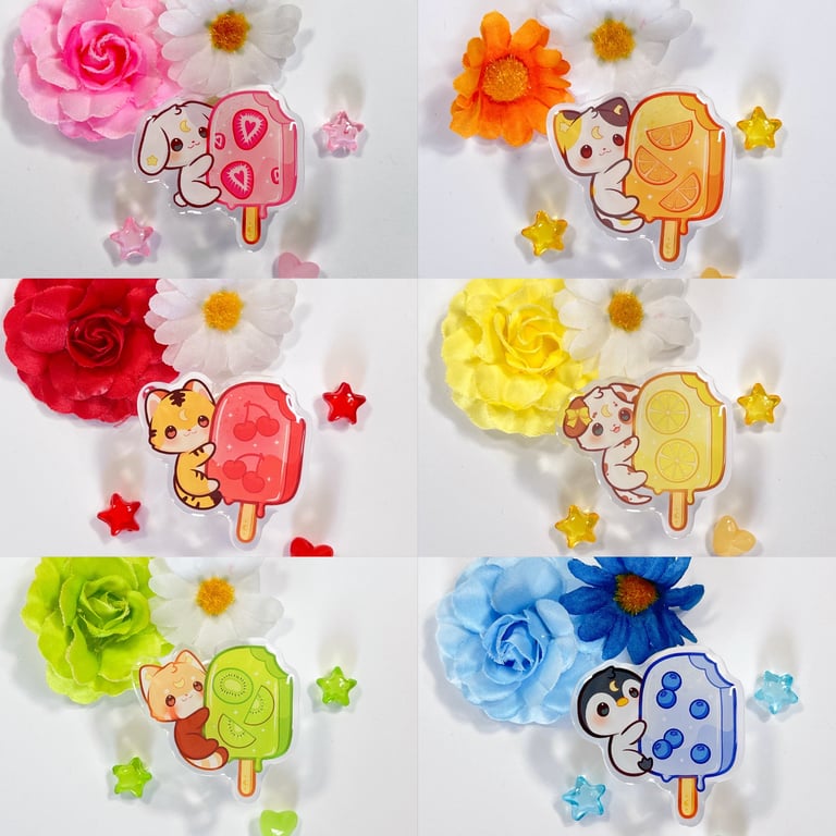 Popsicle Friends Pin Maemunchiesco
