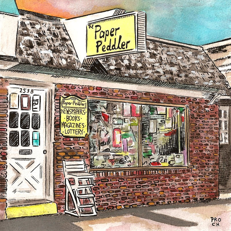 The Paper Peddler Print | Dave Proch