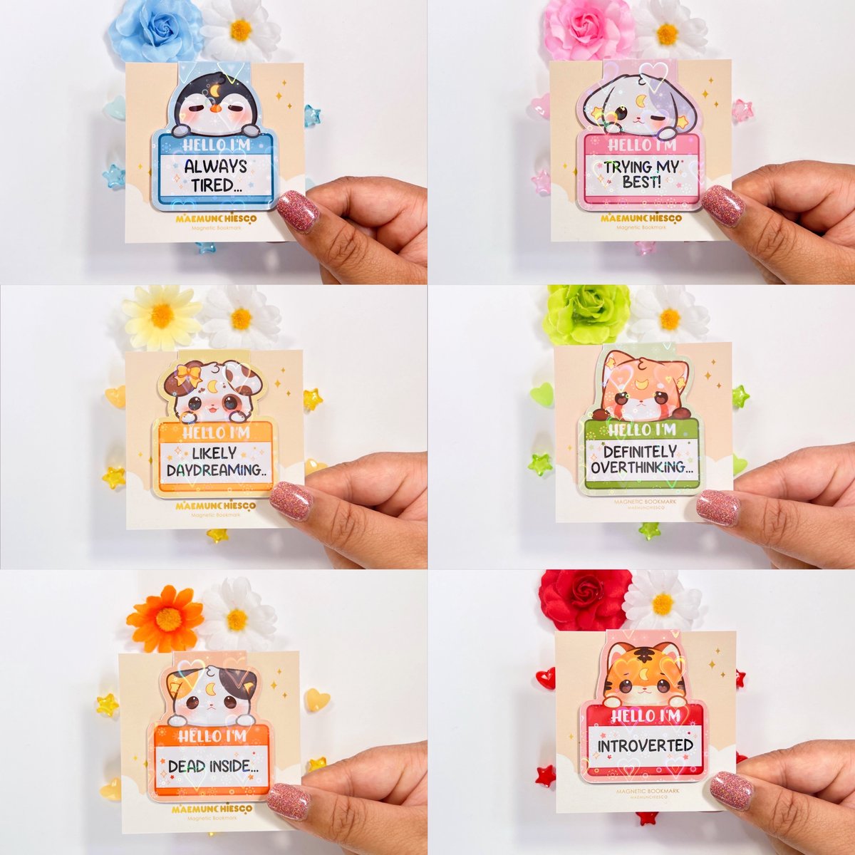 "Hello I'm" Magnetic Bookmark | MaeMunchiesCo