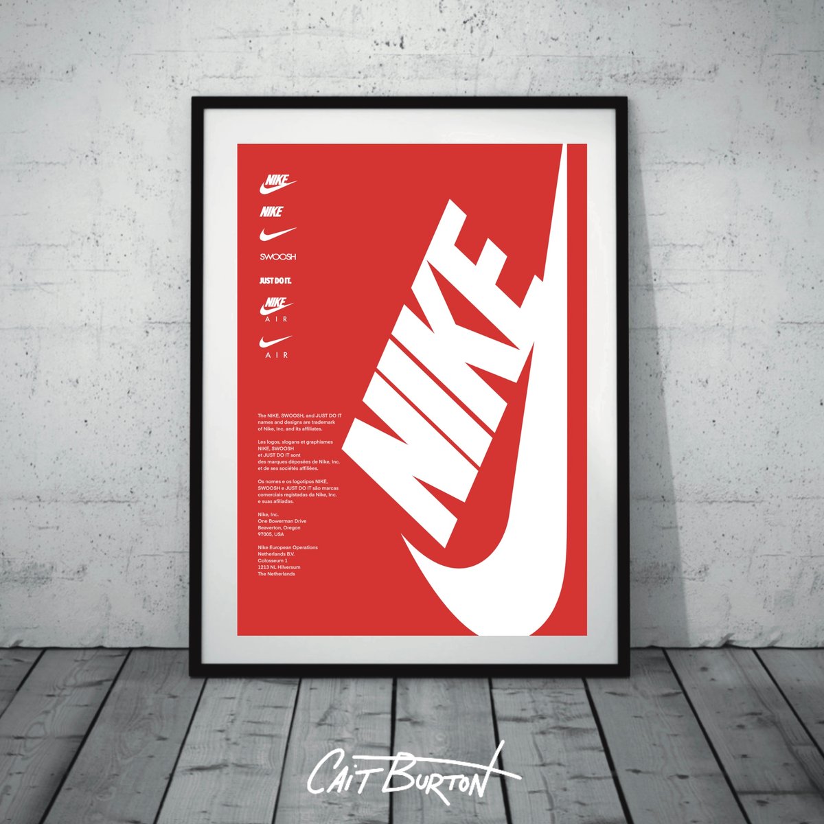 Nike shoebox design red | createdbycait