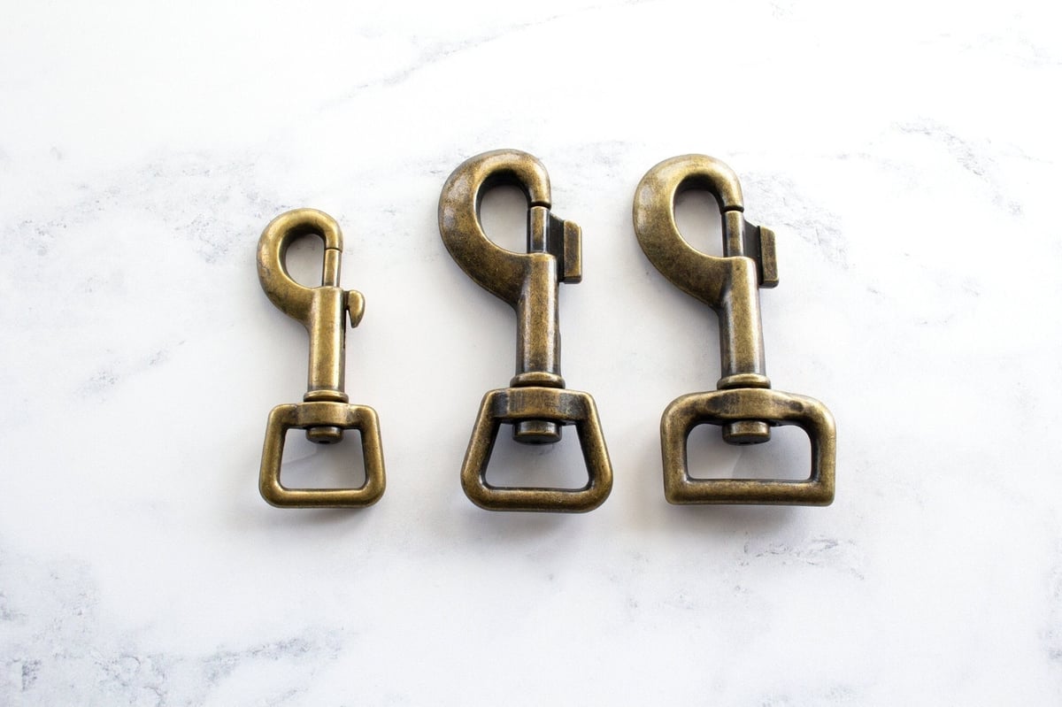 Antique Brass Trigger Snap | buckles 4 pets
