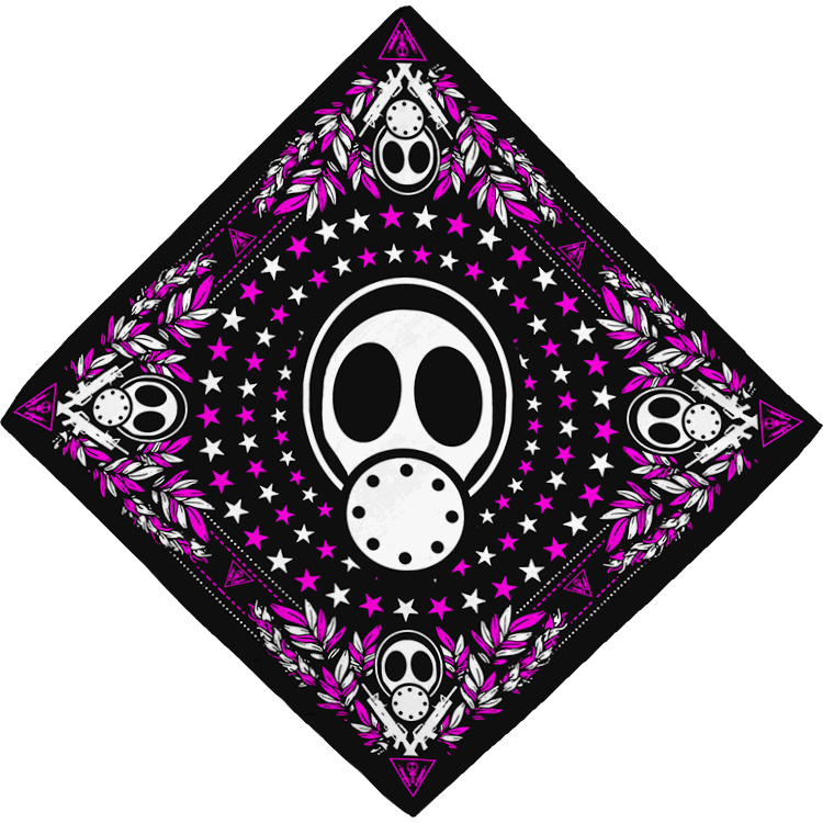 MISSION : INFECT Bandana (Black / Pink) | ShadowlandShop.com