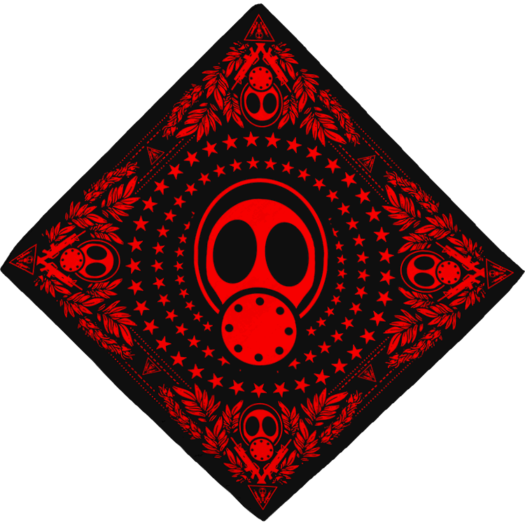 MISSION : INFECT Bandana (Black / Red) | ShadowlandShop.com
