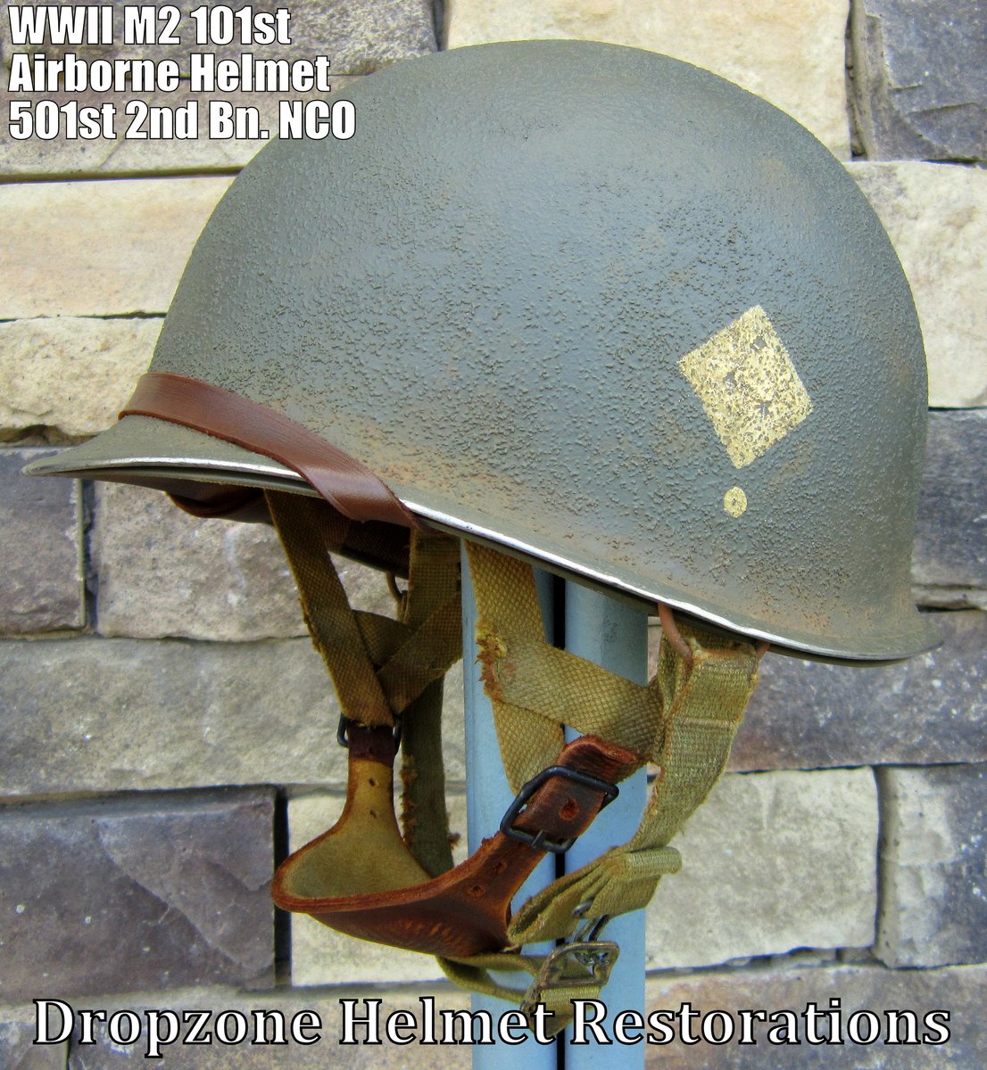 WWII Airborne Helmet sets. | Dropzone Helmet Restorations Co.