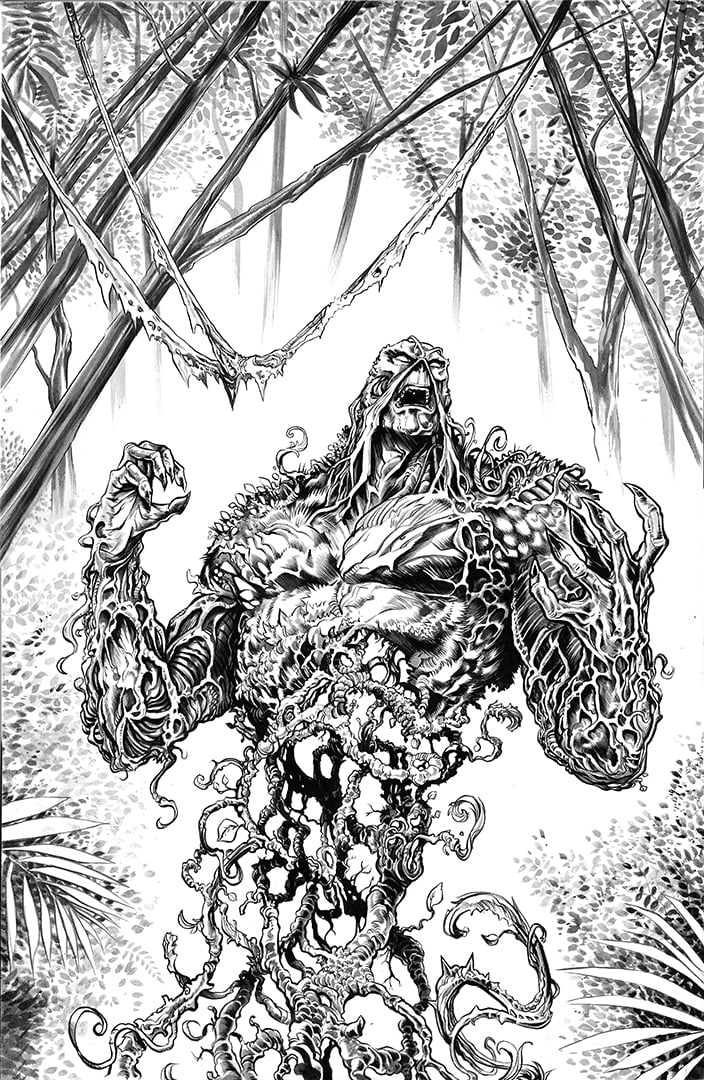 THE SWAMP THING #9 - ORIGINAL DC COMICS COVER ART! | Mike Rooth