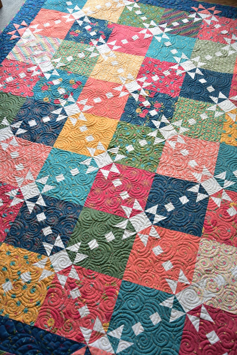 Sashiko Stars kit in Market Street | Anka's Treasures