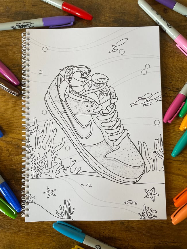 Sneakers by you - Sneaker colouring book | createdbycait