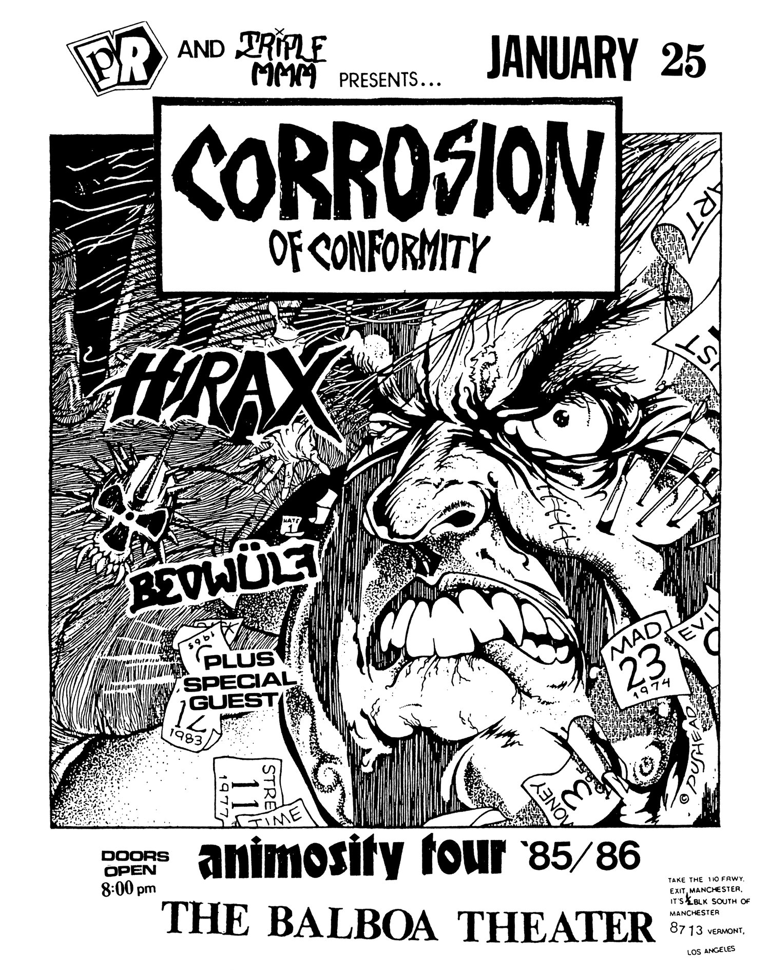 HIRAX 24x36 Classic Gig Poster Reprints | dropdeadhc