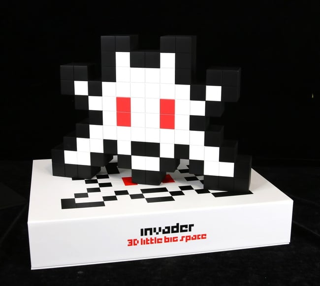 Space Invader Sculpture 3D Little Big Space - Musart | Collection ...