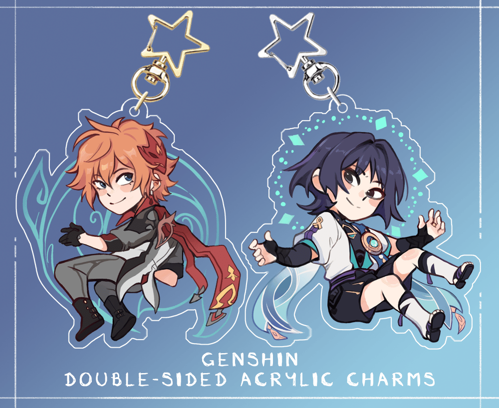 Genshin Acrylic Charms | Sunny's shop