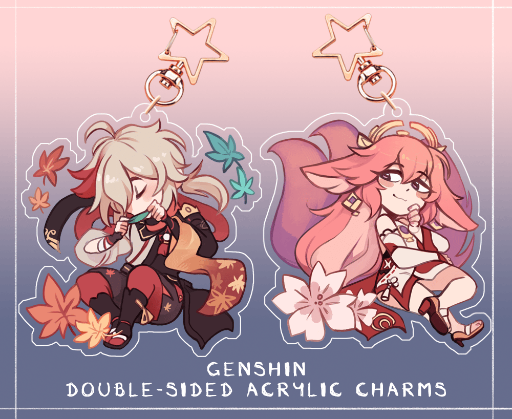 Inazuma Genshin Acrylic Charms | Sunny's shop