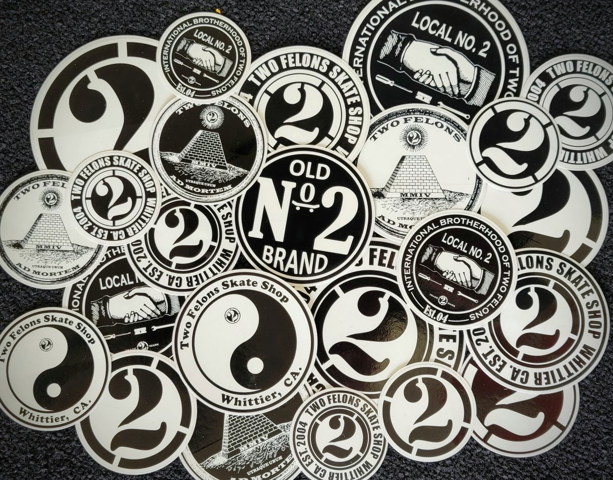 Two Felons Round Sticker pack | Two Felons Skate Shop