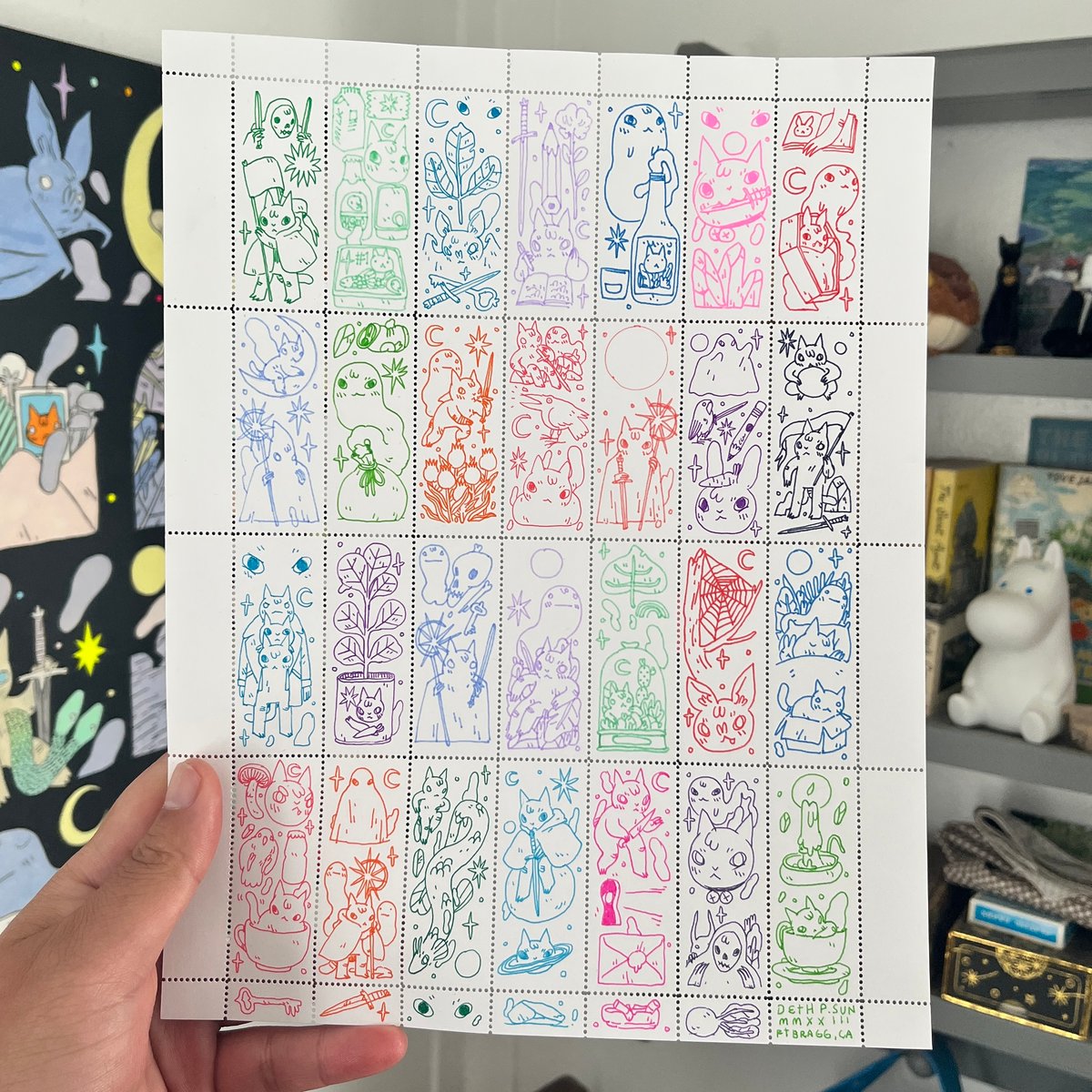 Stamp Drawing / Deth P. Sun