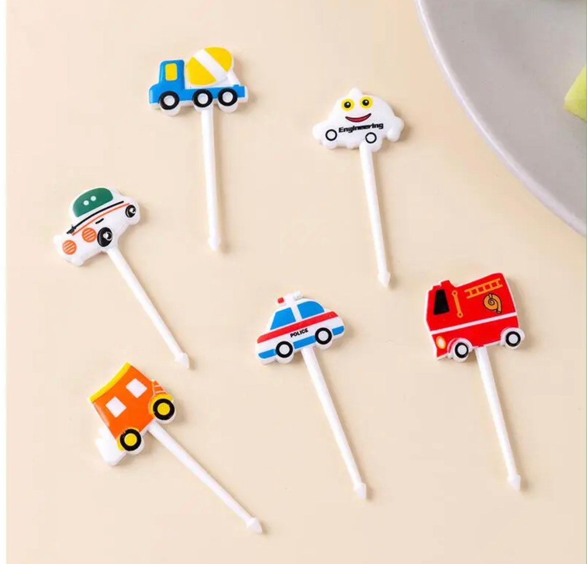 Beep Beep Fruit Forks / Food Picks | LUNCHBOX 4 REAL