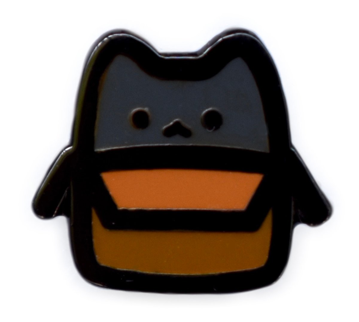 Black Box Cat Mini Pin | Tomato Tomago