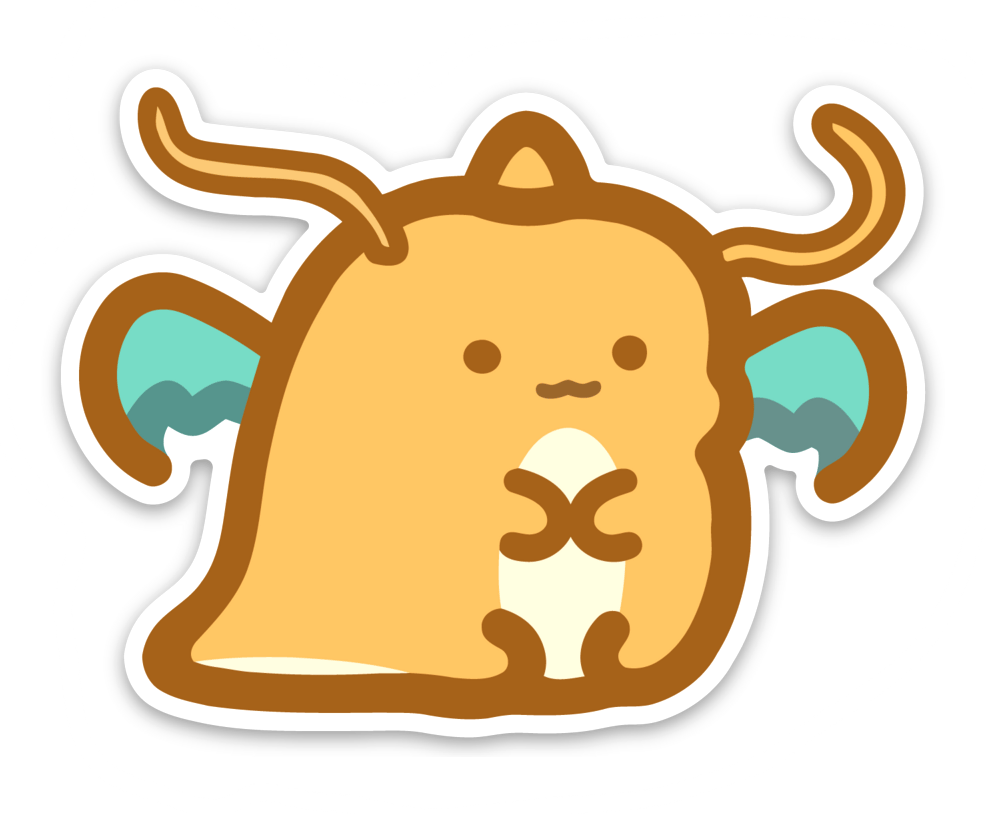 Dragonite Vinyl Sticker | Tomato Tomago