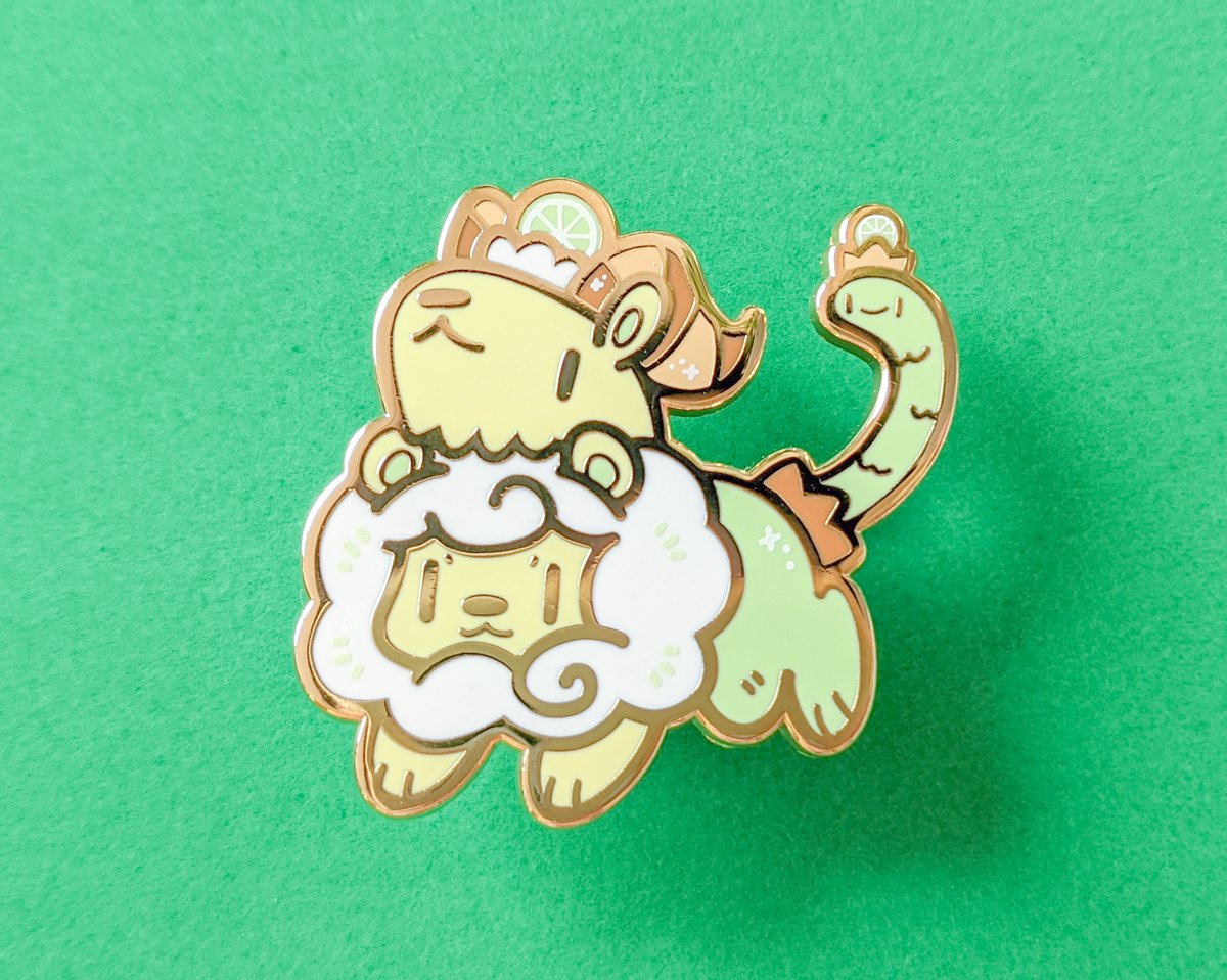 Key Lime Chimera Enamel Pin | ChaobunnyArts