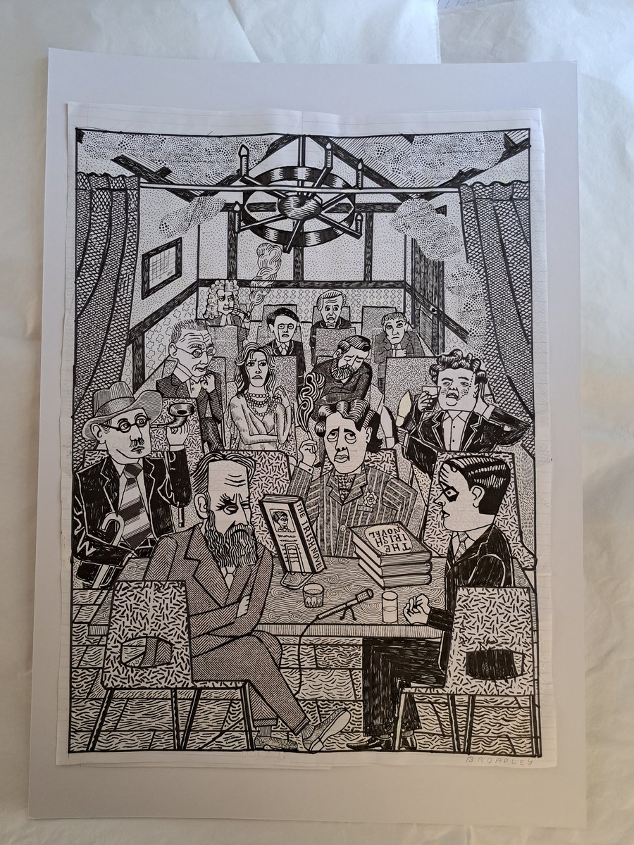 The Irish Novelists - original drawing | John Broadley