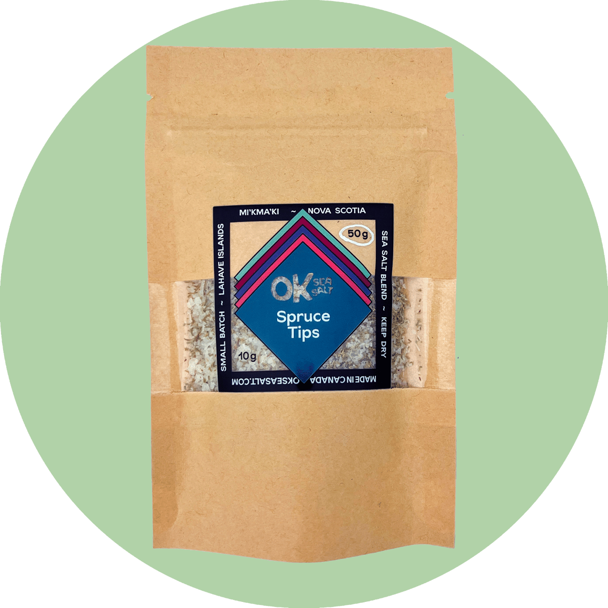 Spruce Tips Sea Salt | OK Sea Salt