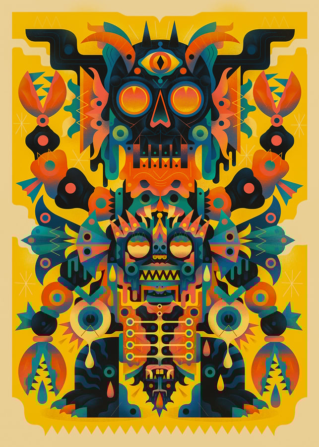 BLACK SKULL KAIJU | Niark1 Art-store