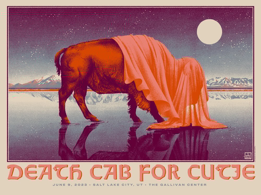'Death Cab For Cutie - Salt Lake City 2023' | Max Löffler Illustration