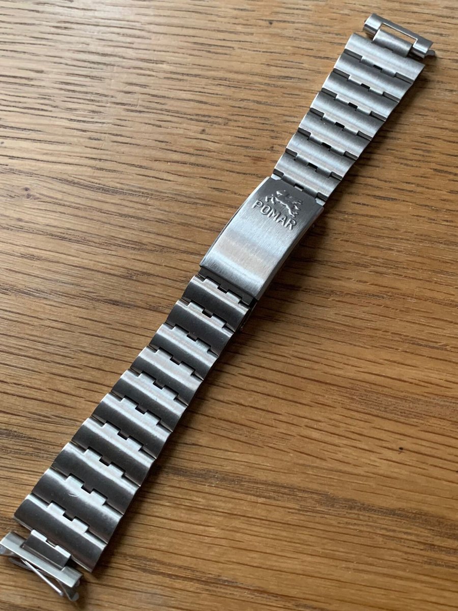 Rare Vintage stainless steel gents watch strap,1960's. 19mm-(pp-01 ...