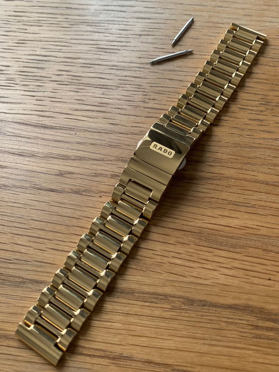 Stunning RADO Golden Tungsten Metal Scratch Proof Gents Watch Strap ...