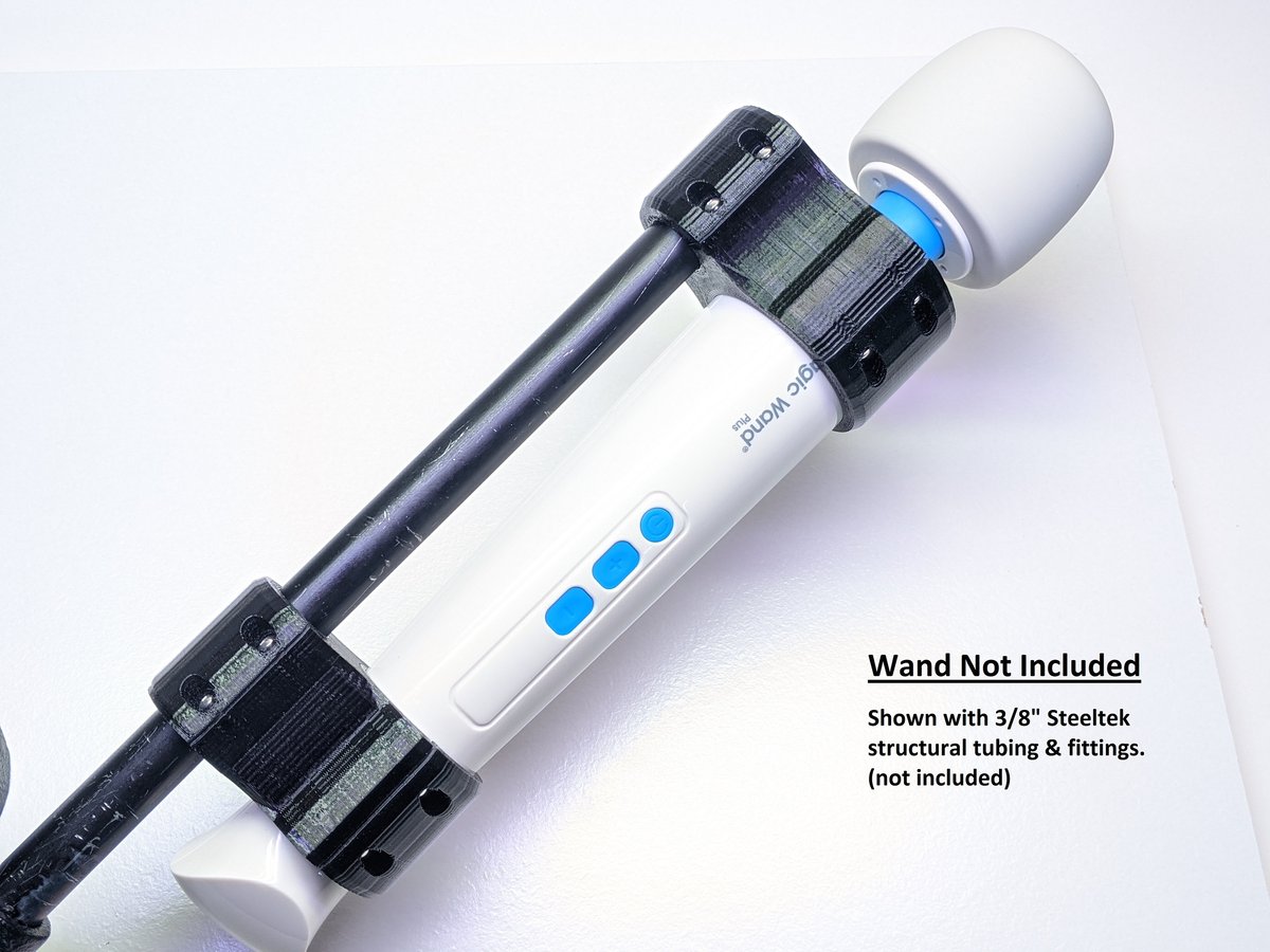 Pole Mount for the Magic Wand PLUS or RECHARGEABLE vibrator | 3Deviants