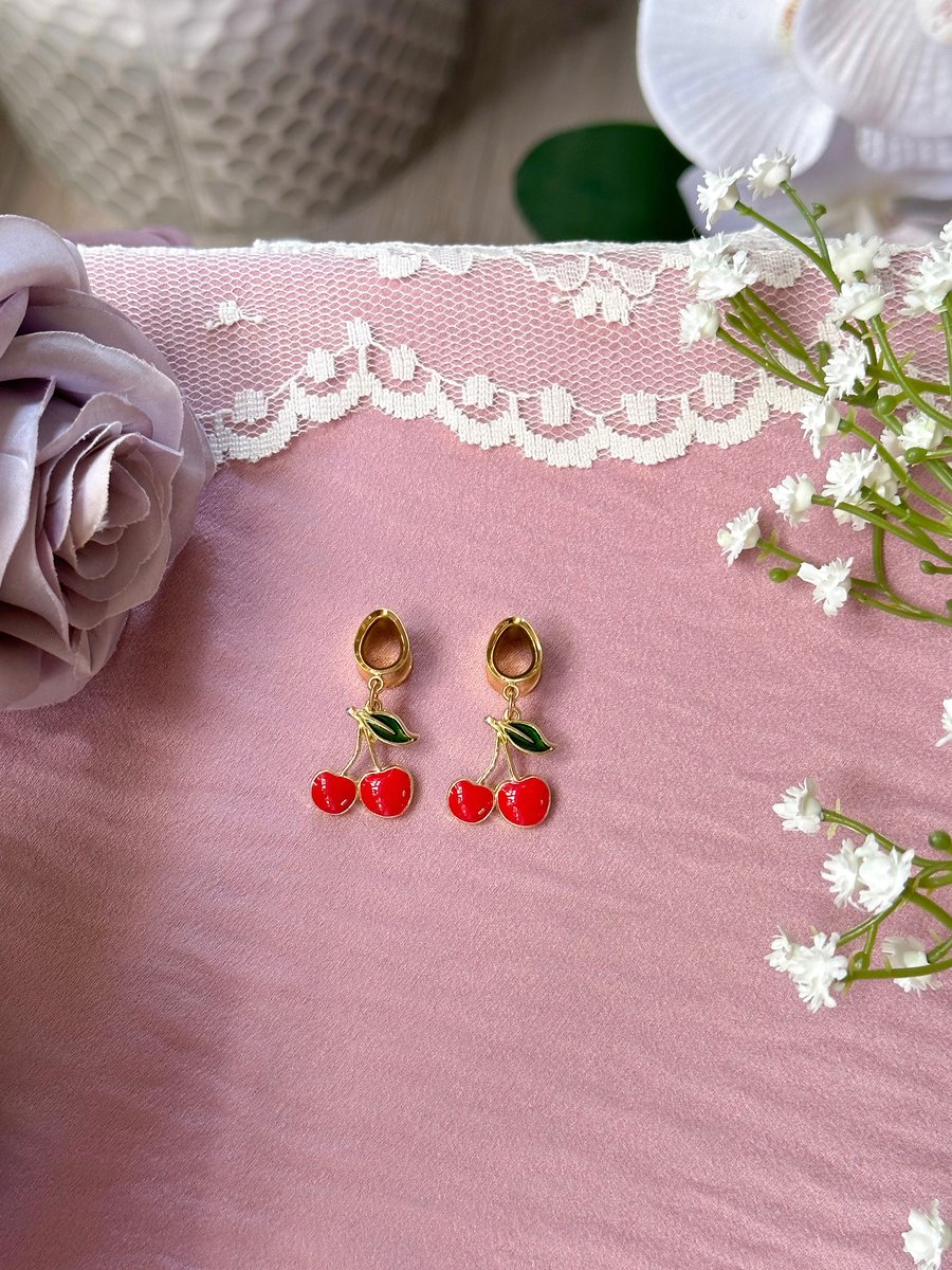 Lil’ Cherries (Gold) | Luna Lure Jewelry