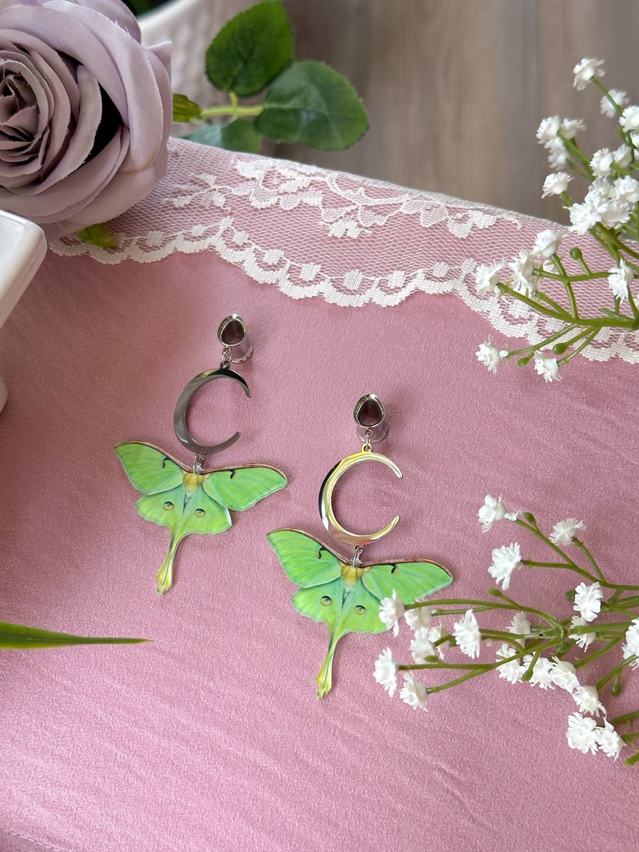 Luna Moon Moths (Silver) | Luna Lure Jewelry