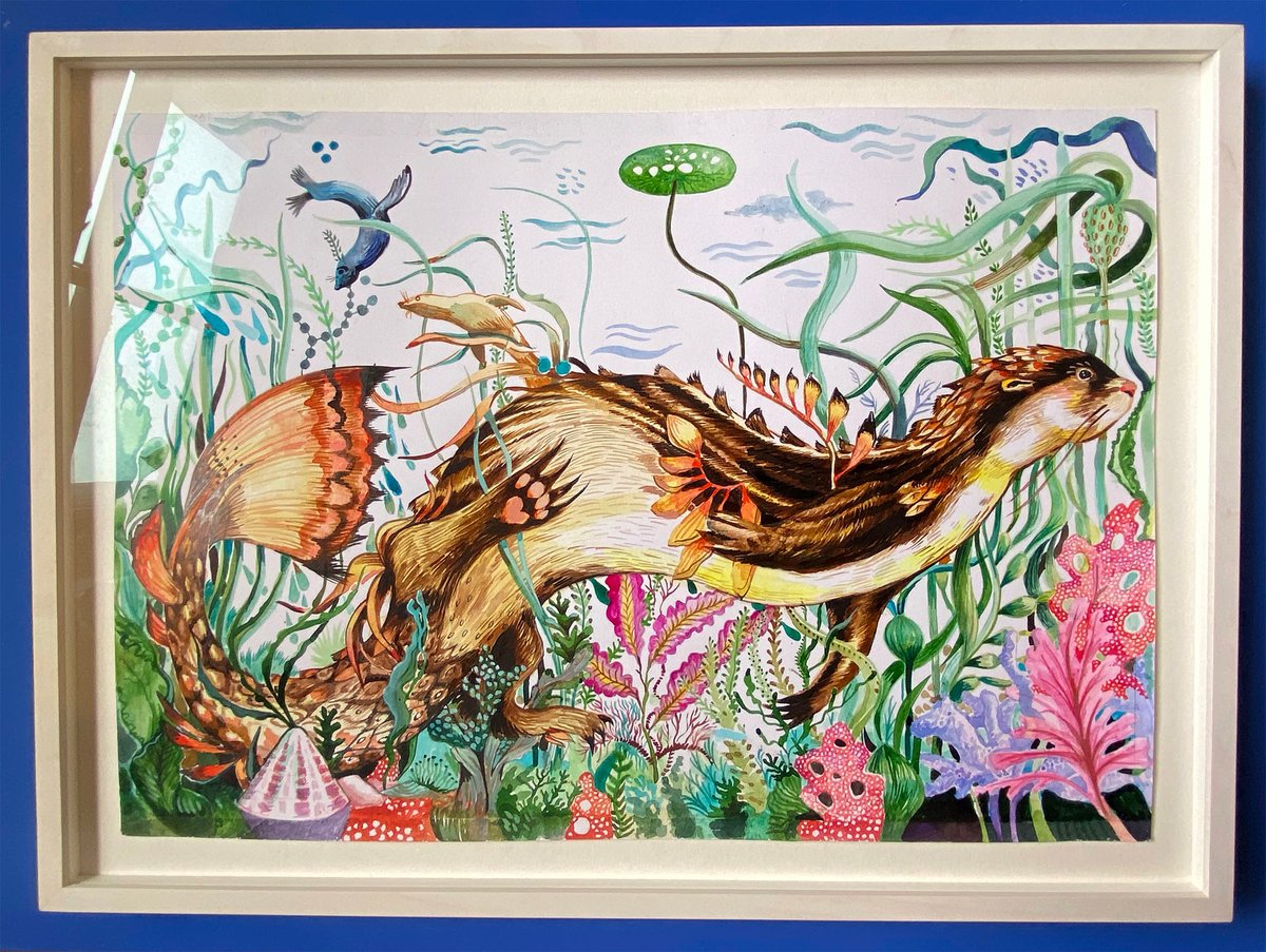 Dobhar-chu original framed artwork | Good Wives and Warriors