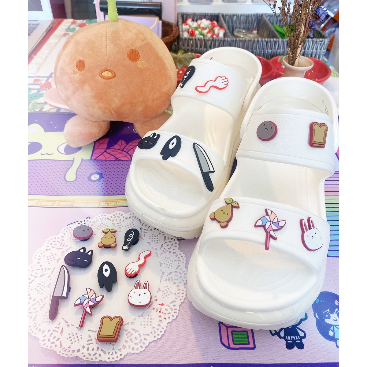Omori Croc Charms | Moon Rose Cafe