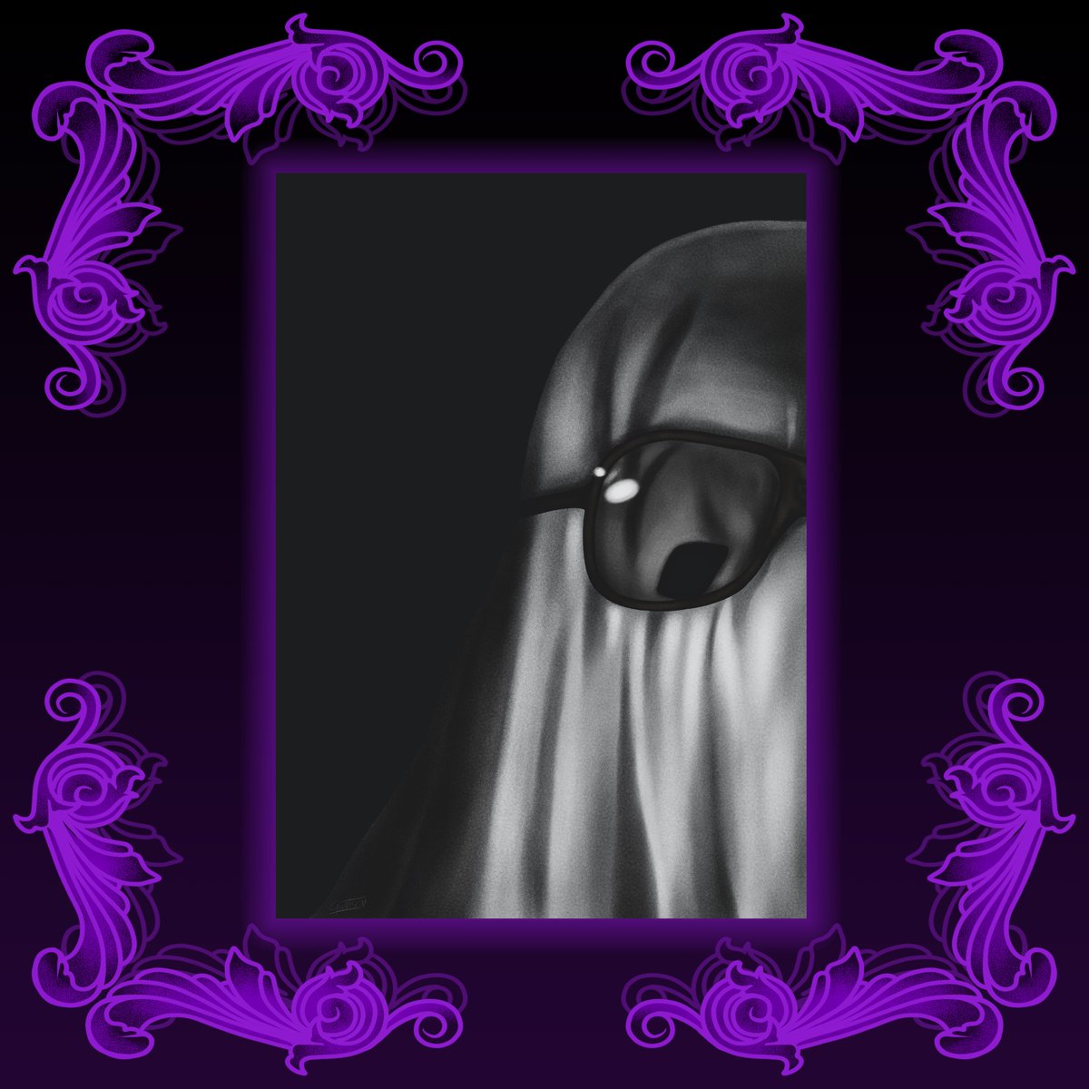 Ghost Myers Half Face A5 Art Print Limited Edition of 50 | The Black Lagoon