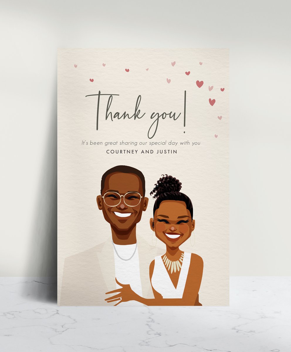 Simple and cute thank you cards | doodleism
