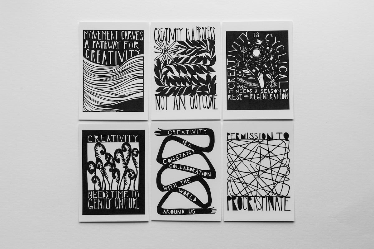 "Creative Reminders" Postcard Set | Anna Brones