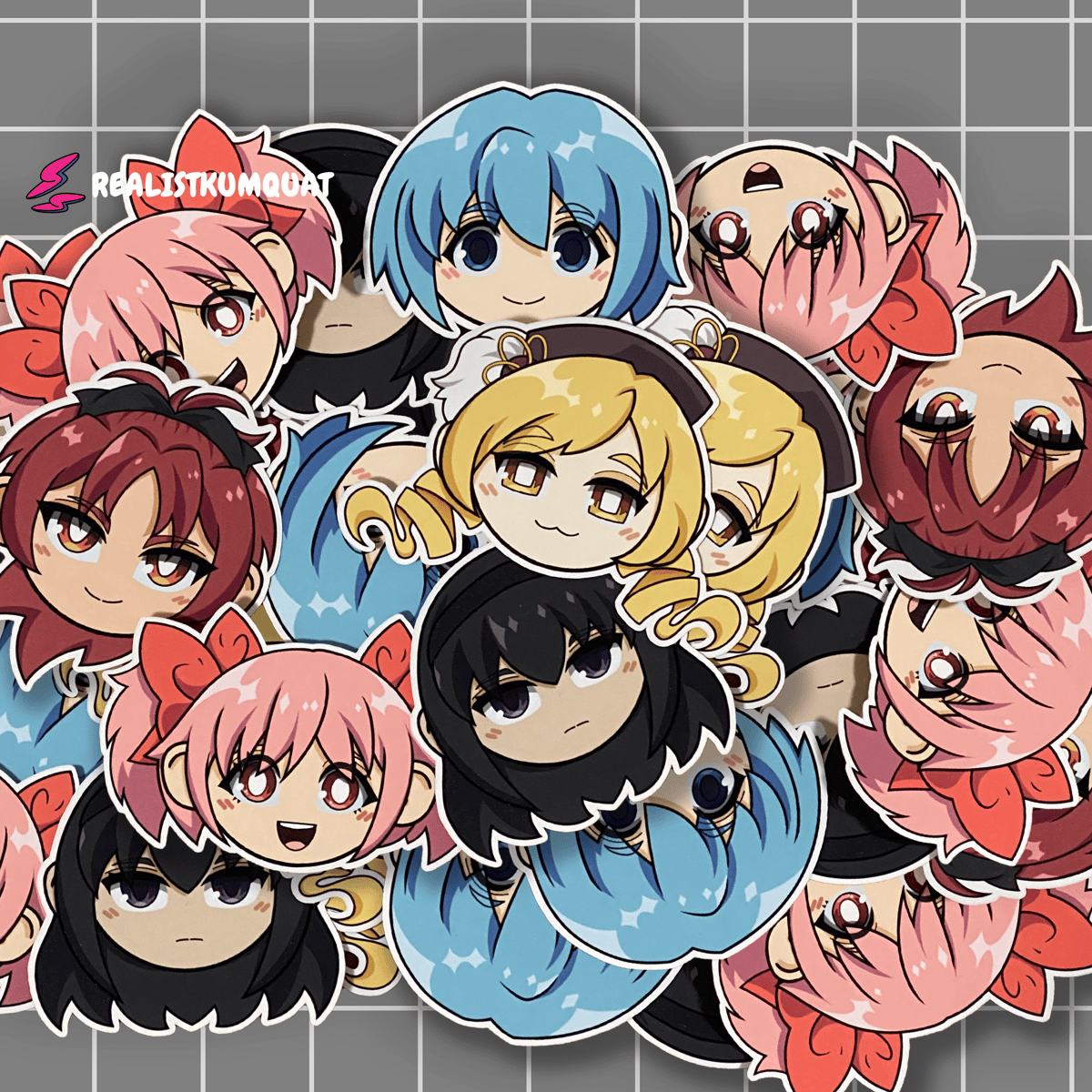 Madoka Magica Chibi Stickers | realistkumquat