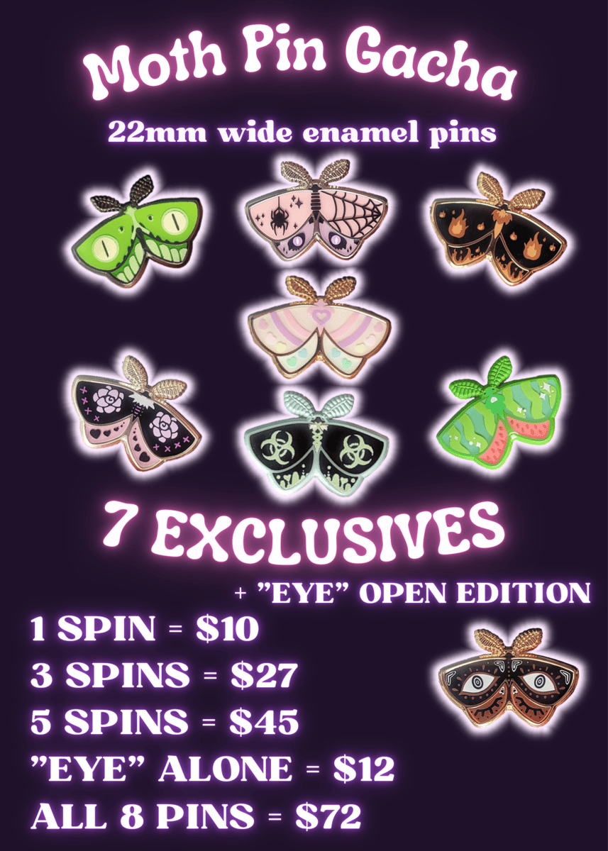 2022 SERIES 1 MOTH GACHA | Midnight Springs