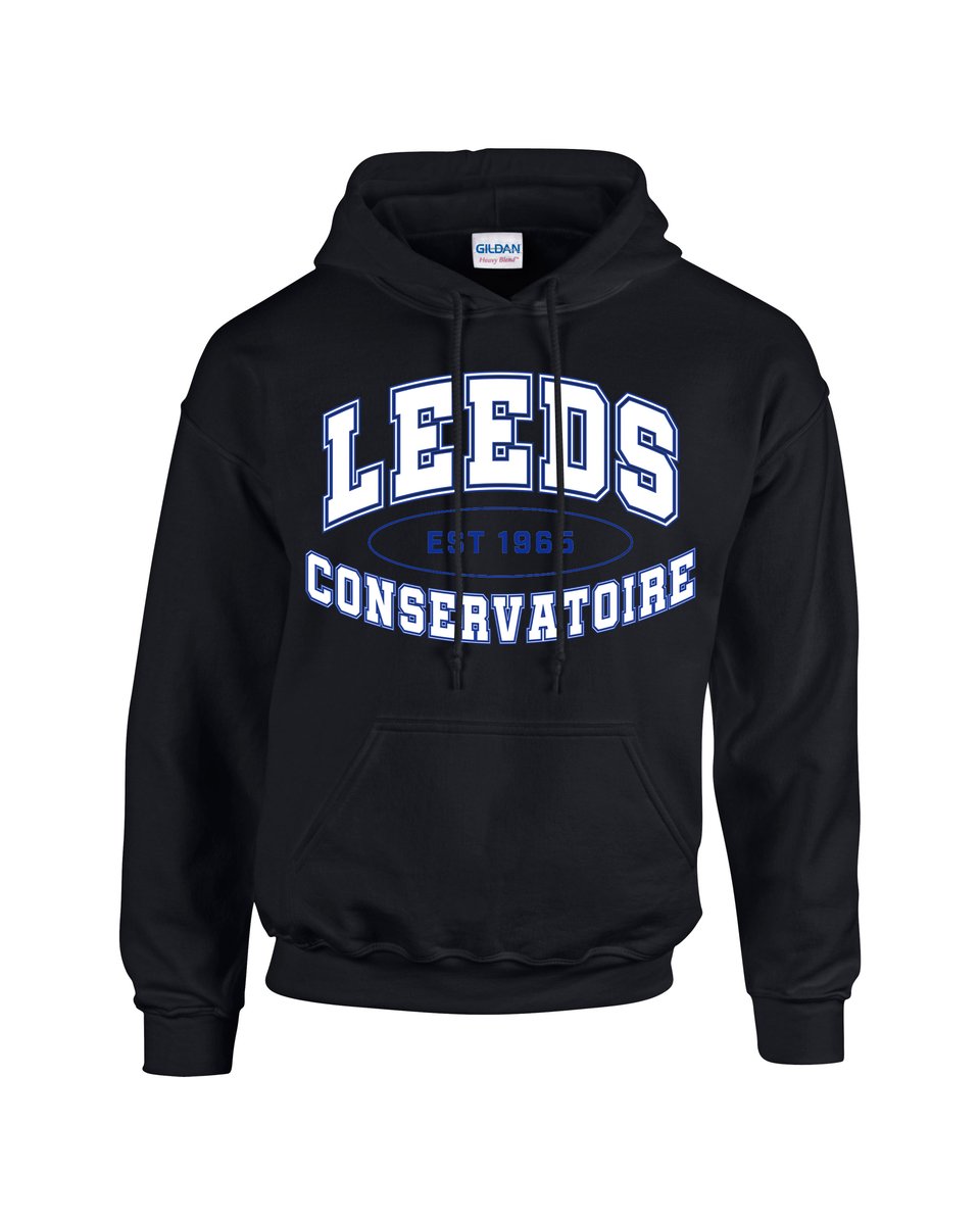 Leeds Conservatoire Varsity Hoodie - Black | LCSU Shop
