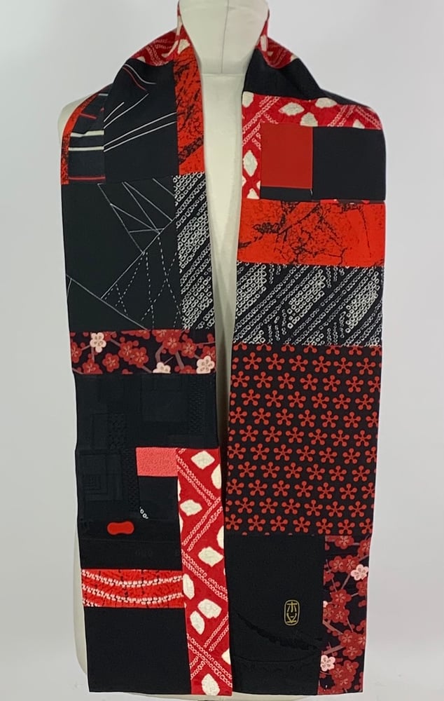 Black and Red Dash Scarf | Ann Williamson