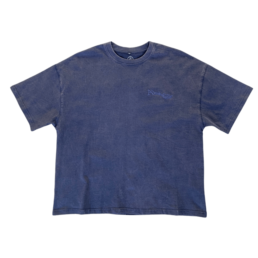 Summer Of 99 Old Washed Tee Navy Blue Alessio Fi