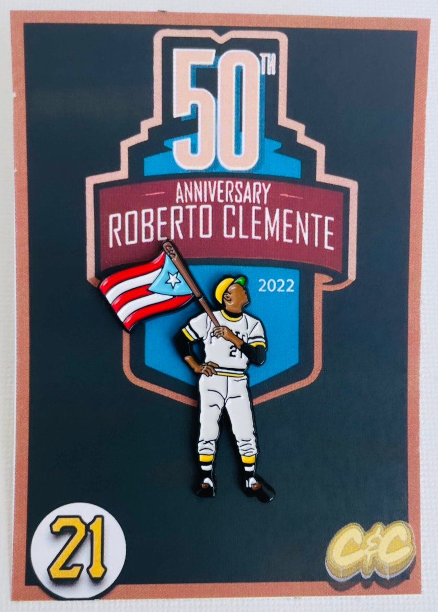 Roberto Clemente- 50th Anniversary Patch | Caps.N.Curls