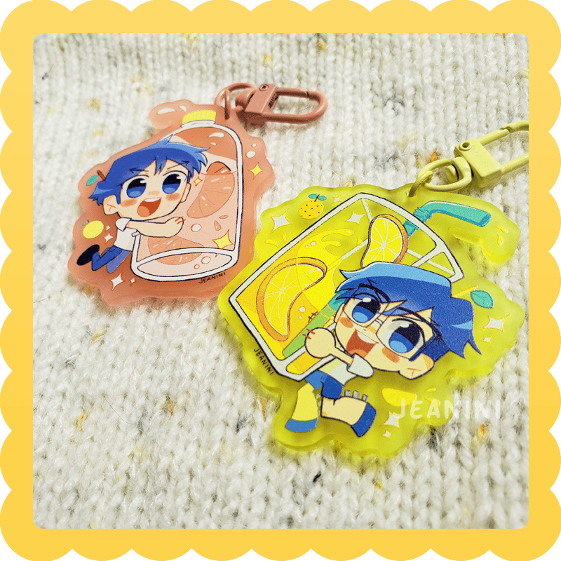 iida brothers frosted acrylic charm | jeanini's art shop