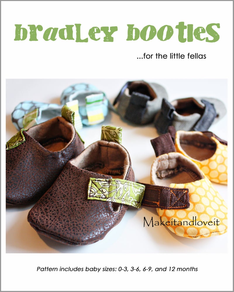 Make It and Love It Shop — Bradley Baby Booties - PDF sewing pattern