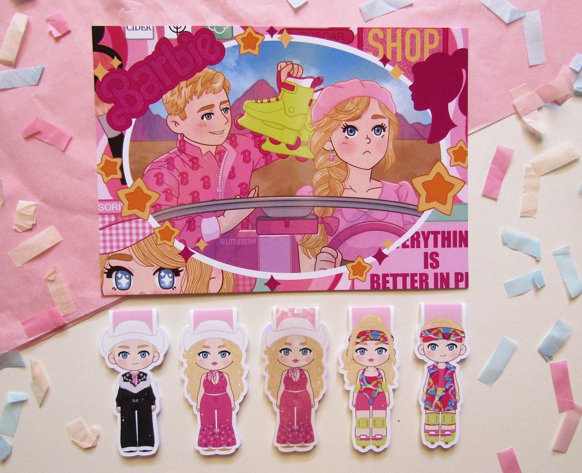 BARBIE BOOKMARKS + PRINT | LittleBeth