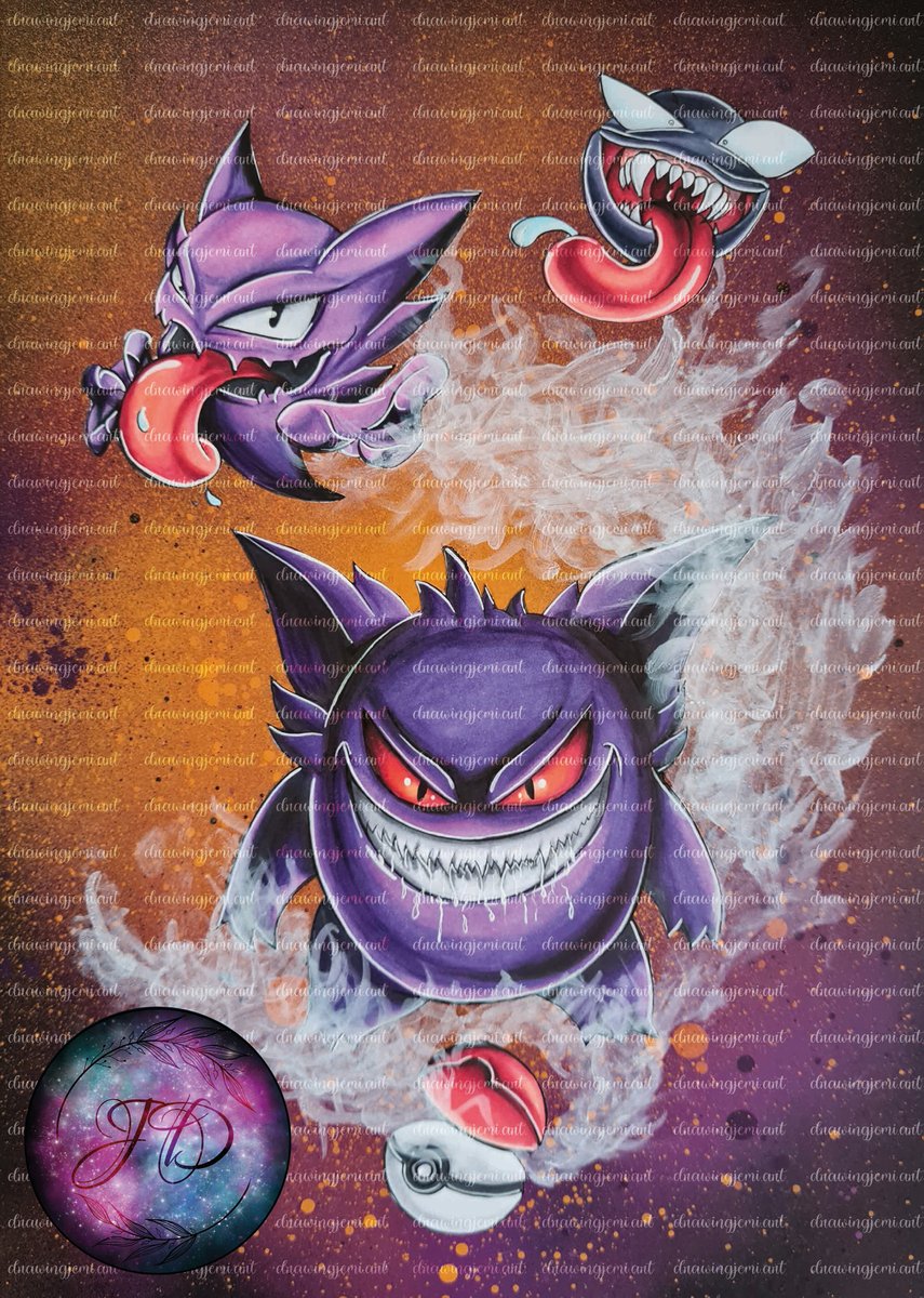 Gengar Gang Poster | drawingjemi.art