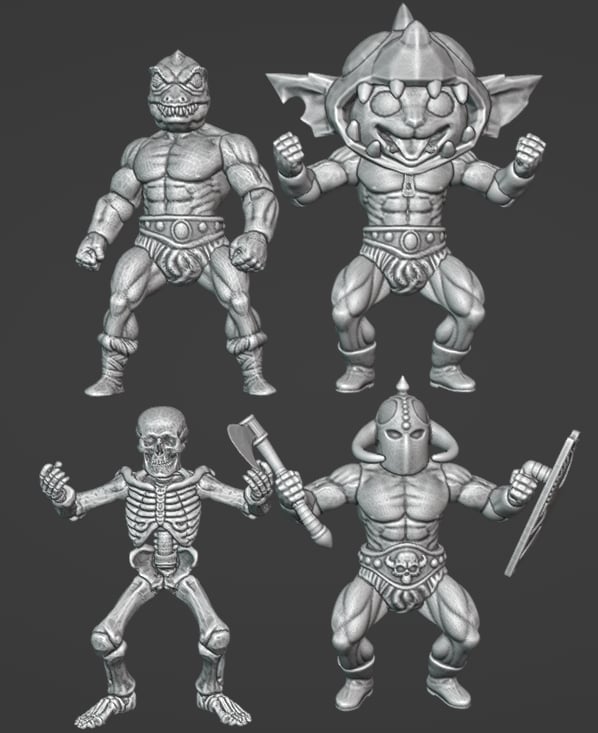 Static 2 inch figurines | iguana figures