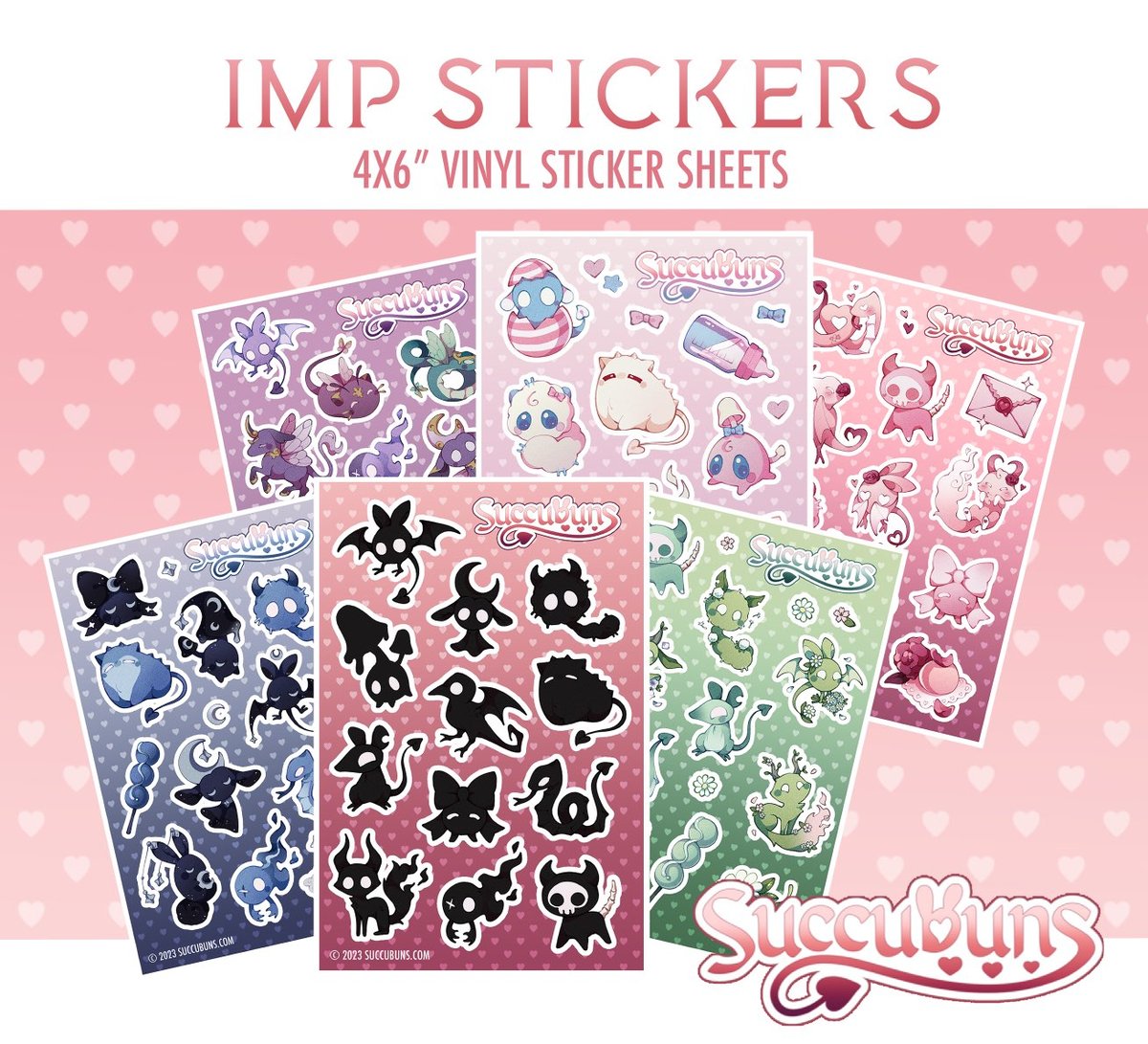 Imp Sticker Sheets | succubuns
