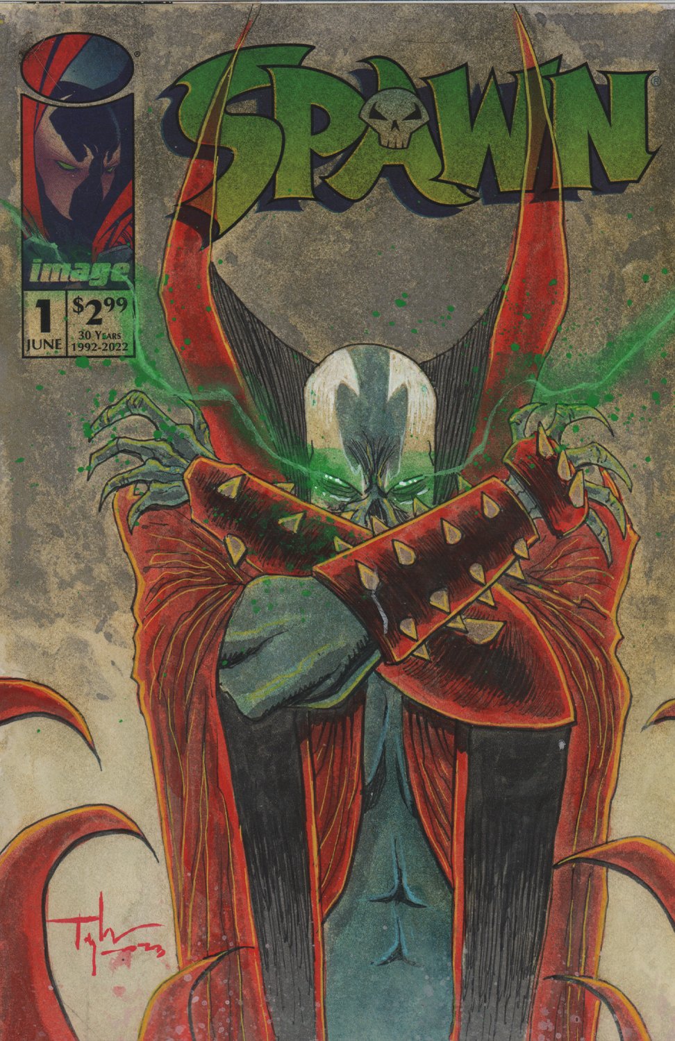 SPAWN #1 PAINTED SKETCHCOVER / 78Squid